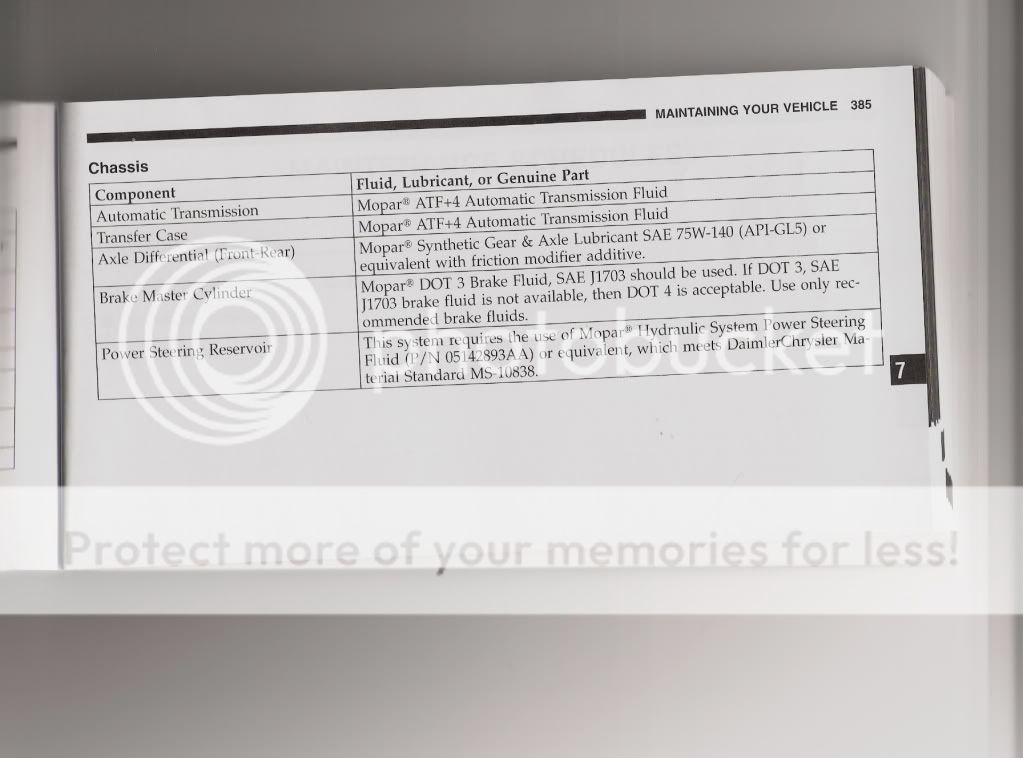 NV245 Transfer case fluid? | Jeep Commander Forum