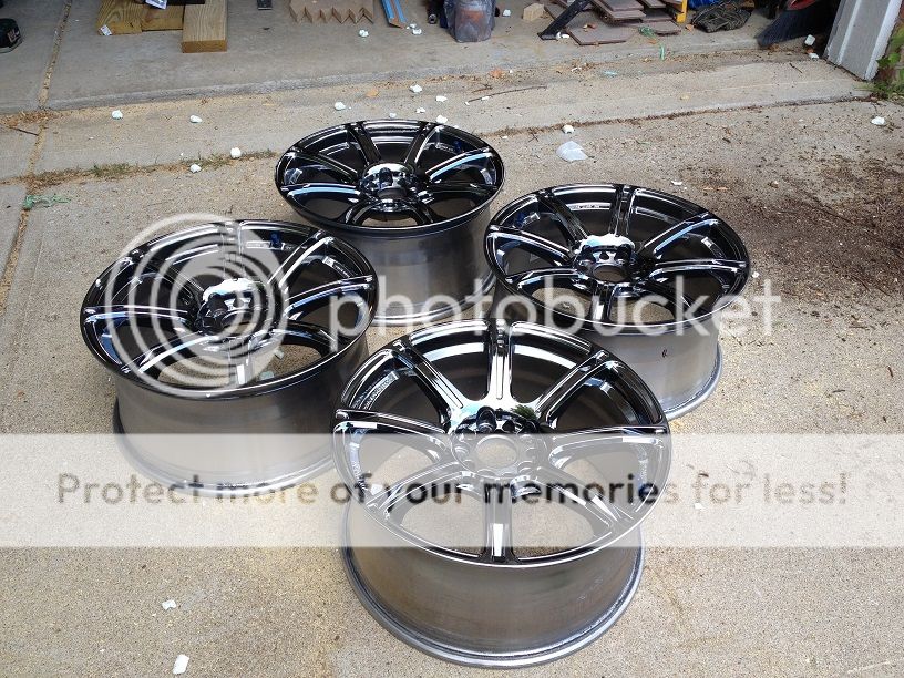 18x8.5+35 WORK XC-8s in Work Metal Buff Finish | Veloster Forum